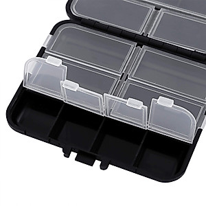 Tackle Boxes, Waterproof Fishing Tackle Storage Organizer with Dividers Handle Thicker Frame Portable Fishing Tools Container Tray Fishing Accessories Parts Box for Freshwater Saltwater