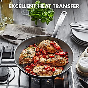 GreenPan Chatham Hard Anodized Healthy Ceramic Nonstick, 11" Frying Pan Skillet, PFAS-Free, Dishwasher Safe, Oven Safe, Gray