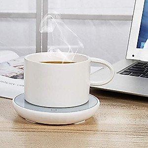 Coffee Cup Warmer, Electric Coffee Warmer Plate for Office Home Desk Use, Tea Mug Warmer for Coffee Milk Tea Water Cocoa, Auto Power Off(US)