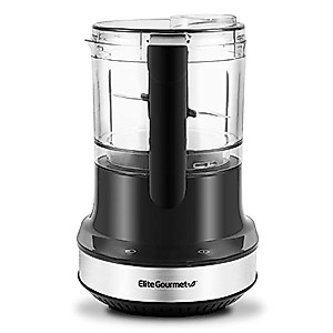 Elite Gourmet EMC4423 Maxi-Matic Patented Electric HoverChop Vegetable Food Prep Processor Chopper, Up/Down Chopping Motion, Chop, Grind, Emulsify, Puree, Mince, Touch Screen Keypad