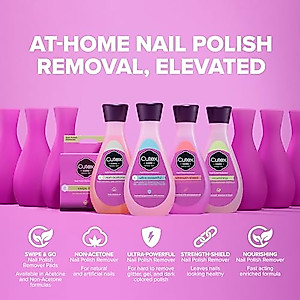 Cutex Nail Polish Remover, Strength Shield, Leaves Nails Looking Healthy, Contains Vitamins E, B5 & Hydrolyzed Silk, 6.76 Fl Oz