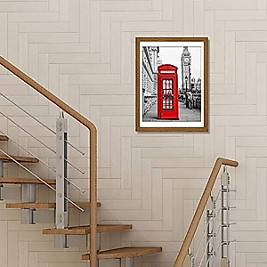 Relwaso 12x16 Frames Made to Display 11x14 Pictures with Mat or 12 x 16 Photo Without Mat, Picture Frames Made of Solid Wood for Vertical or Horizontal Wall Mounting