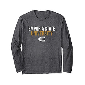Emporia State University ESU Hornets Stacked Long Sleeve T-Shirt
