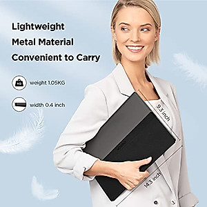 KOORUI Portable Monitor 15.6 Inch 1080P FHD Portable Laptop Monitor IPS Second Screen USB-C HDMI Travel Monitor w/Protective Cover & Dual Speakers