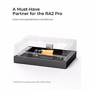 xTool S1 Riser Base Accessory for xTool S1 Machine, Engrave Thick Objects up to 5.3'' Height, Support to Use RA2 Pro for Tumblers, Baseball Bat, Mug, Wine Glass