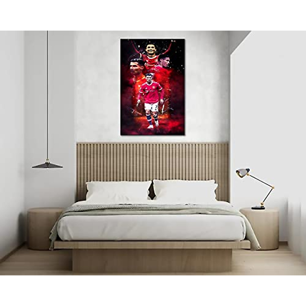 Cristiano Ronaldo CR7 Poster Wall Art Print,Football Sports Decor Superstar Quote Poster,Inspirational Canvas Wall Art Motivational Artwork Modern Home Decor For Living Room,Office,Gym,Classroom Wall Decor,Gifts.(Unframed,16”X24”inches）.