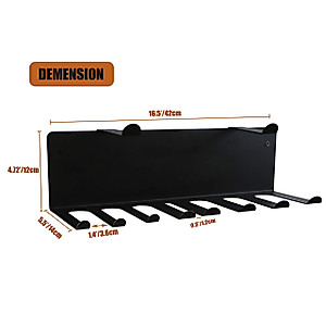 Leopold&toby Tool Gym Equipment Storage Rack,Resistance Bands Rack Fitness Rack Weight Room Organizer for Hanging Lifting Belt and Jump Rope Storage Yoga Mat, Black