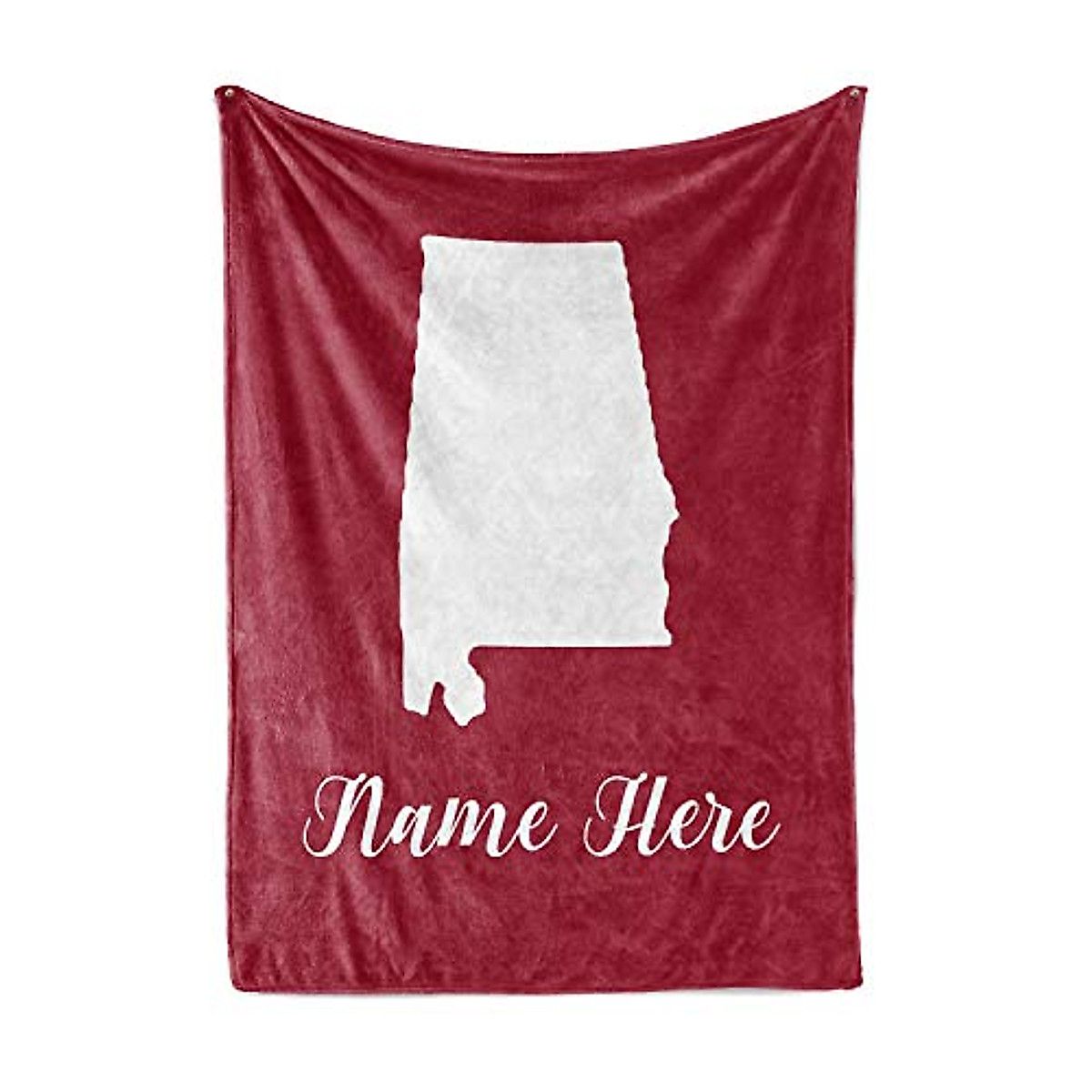 State Pride Series Alabama - Personalized Custom Fleece Blankets with Your Family Name - Celebrate United States