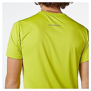 New Balance Men's Accelerate Short Sleeve 20, Black, Large