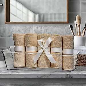 Okuna Outpost Clear Plastic Freezer Organizers, Breastmilk Storage Containers (14.5 x 4 x 3.75 In, 2 Pack)