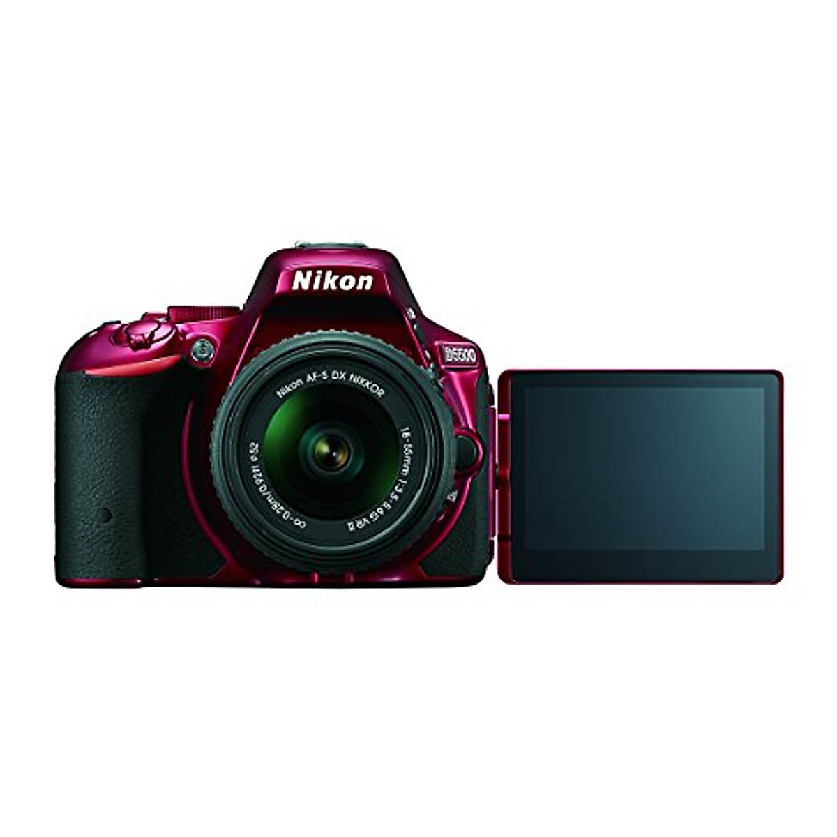 Nikon D5500 DX-format Digital SLR w/ 18-55mm VR II Kit (Red)