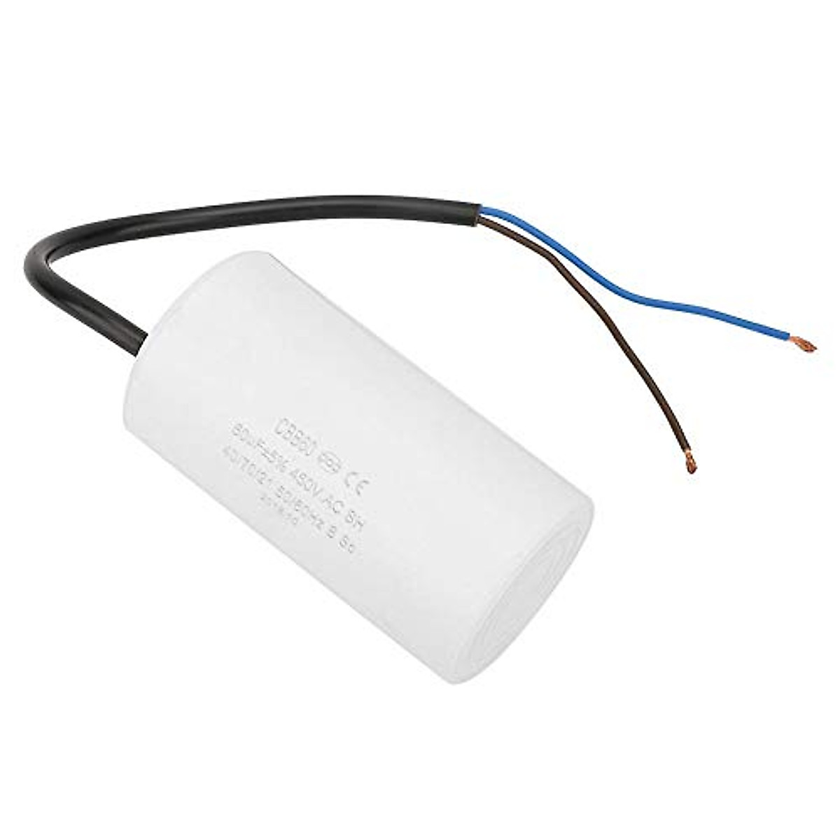 CBB60 Capacitor, Motor Running Capacitor 450V 60uf Capacitor ESR Eco-Friendly for Household Electric Appliance