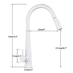 Sensor Kitchen Faucet White Intelligent Touch Inductive Sensitive Faucet Mixer Water Tap Single Handledual Outlet Water