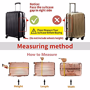 T Tersely Clear PVC Suitcase Cover Protectors 20/24/26/28/30 Inch Suitcase Covers for Luggage - Waterproof Dustproof and Anti-Scratch 20-30 Inch Luggage Cover (20inch)
