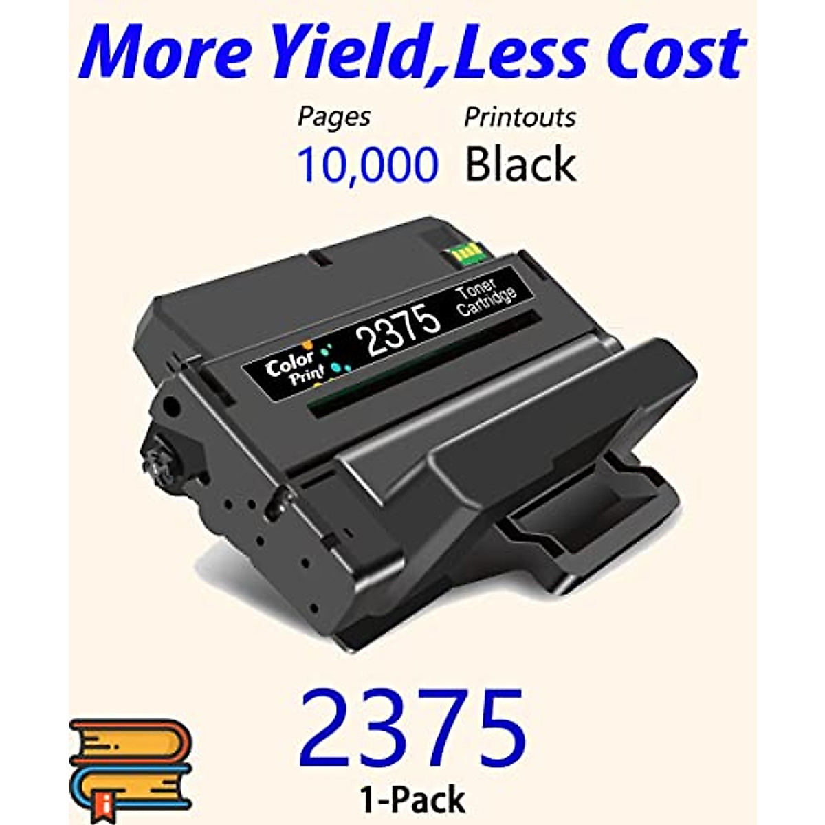 1-Pack Compatible Toner Cartridge Replacement for Dell B2375DNF Toner Cartridge 2375DNF 2375 C7D6F 593-BBBJ 8PTH4 Used for Dell B2375dfw B2375 Printers (Black, 10,000 Pages)