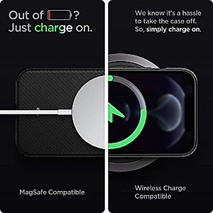 Spigen for iPhone 12 Pro Case, Mag Armor Case for iPhone 12 & 12 Pro - Matte Black
