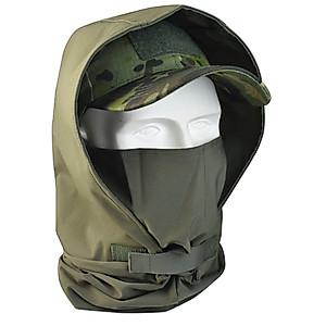 Airsoft mask Balaclava Ski Bike Full Face Mask and Tactical Cap, Full Head Wrap Warmer Tactical Hood Headgear for Hiking Cycling (Green)