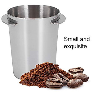 51mm Coffee Dosing Cup, Stainless Steel Dosing Cup, Coffee Machine Handle Dosing Cup, Coffee Machine Tools, Fits 51mm Portafilters