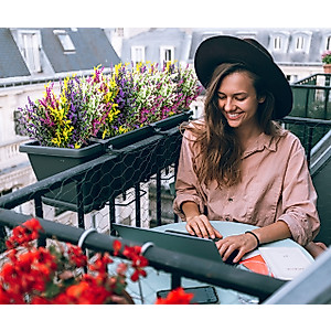 Felixhom Artificial Lavender Flowers 20 Bundles Outdoor Fake Flowers for Home Decoration UV Resistant No Fade Faux Plastic Plants Garden Porch Outdoor Décor