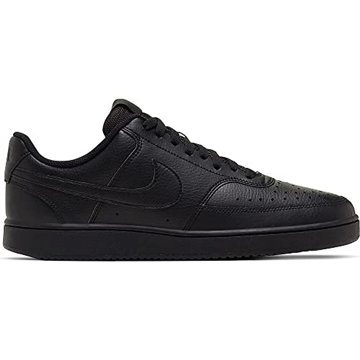 Nike Men's Court Vision Low Sneaker, Black/Black-Black, 9.5 Regular US