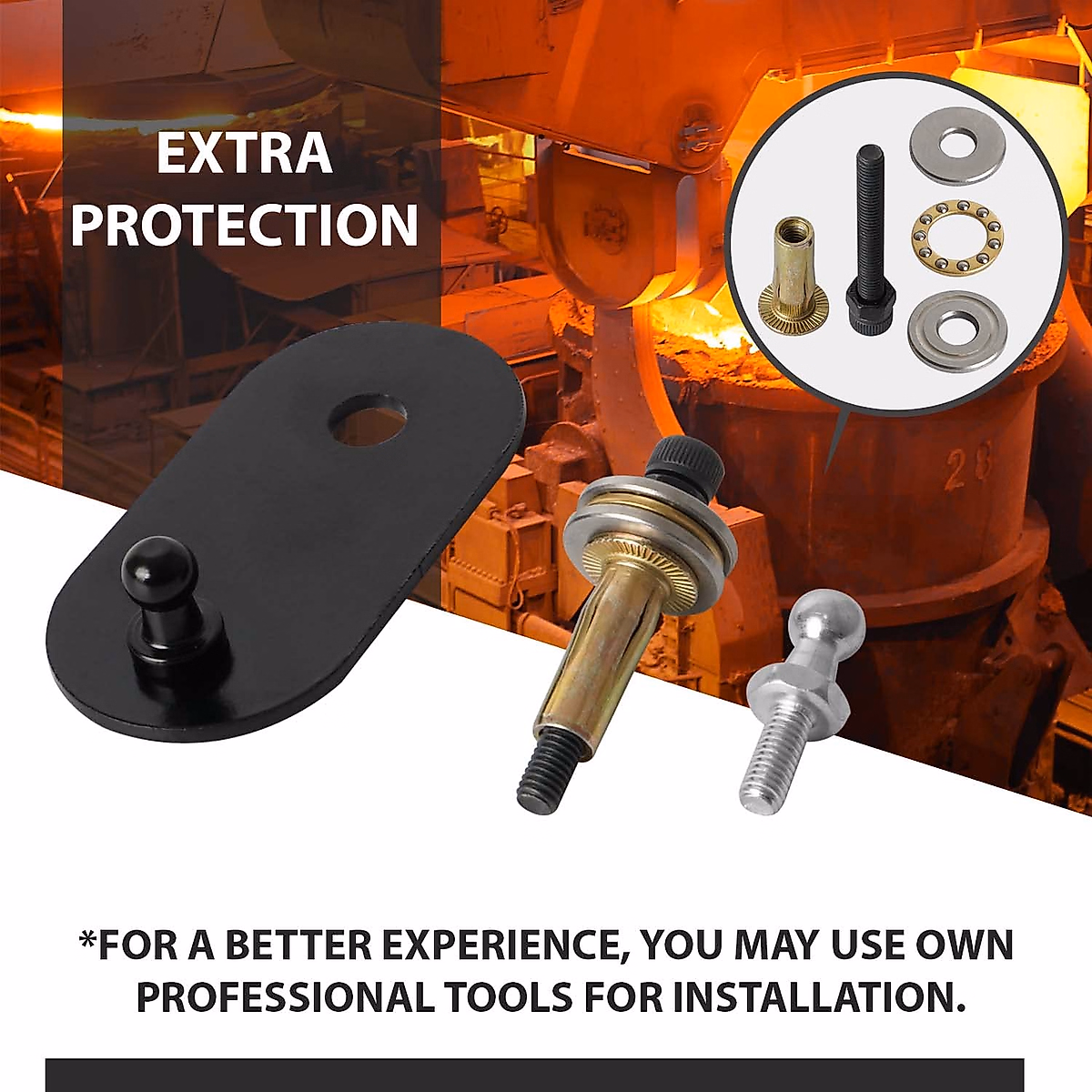 KitsPro Truck Tailgate Accessories Tailgate Assist for Dodge Ram 1500 All Models 2009-2018, Ram 1500 Classic Models 2019-2023, and Ram 2500 3500 All Models 2010-2023 Tailgate Damping Strut, Pack of 1