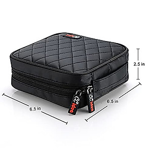 CCidea 40 Capacity CD/DVD Case Holder Portable Wallet Disc Storage Binder for Car, Home,Travel Carrying Organizer (Black) Specials