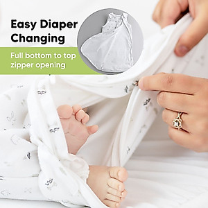 Organic Baby Sleep Sack Wearable Blanket - Baby Sleeping Bag 0-24 Months, Baby Swaddle Blankets for Baby Boy, Girl, Newborn, Infant, Baby Sleeper Swaddles, Baby Sleep Bag (KeaStory, Small 0-3M)