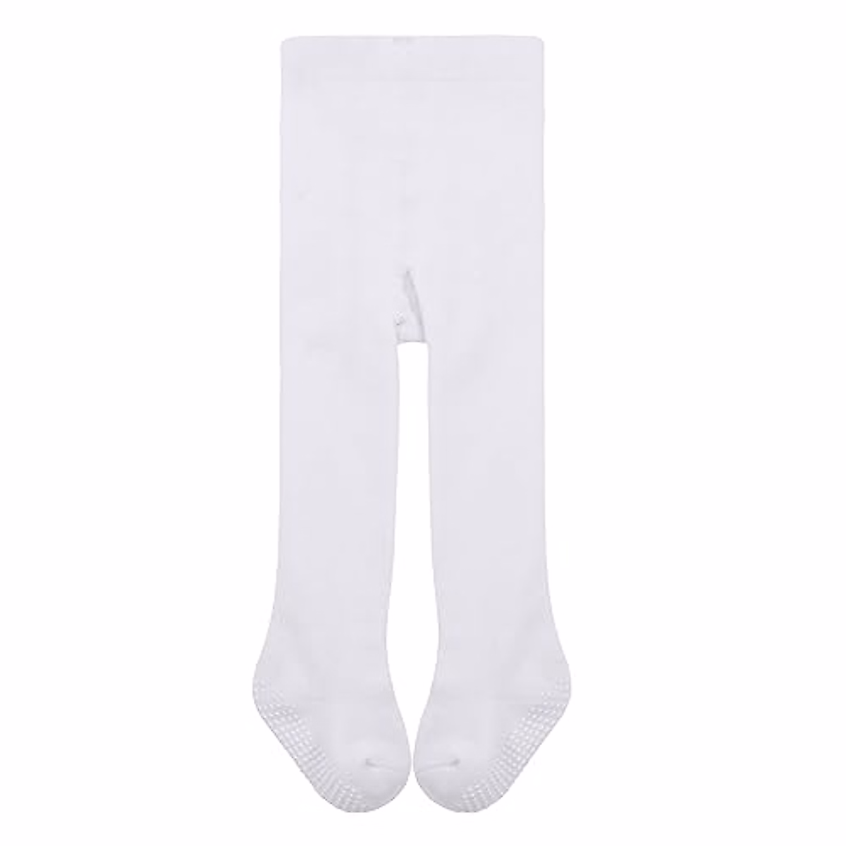 Toddler Tights with Grippers Baby Socks Leggings for Baby Girls Non Slip 2 t Tights Leg Warmers for Baby Stockings White with Grippers 12-18 Months