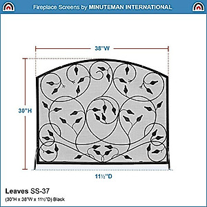 Minuteman International Leaves Fireplace Set Flat Screen