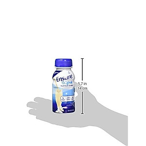 Ensure Original Nutrition Shake with 9g of Protein, Meal Replacement Shakes, Vanilla, 8 Fl Oz (Pack of 16)