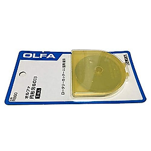 OLFA 60mm Tungsten Tool Steel Rotary Blades,Set of 5 [Japan Import] (60mm)