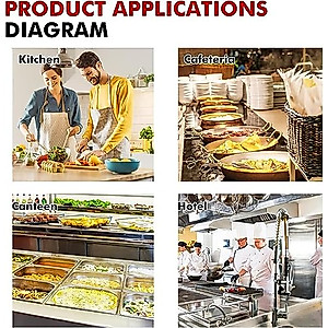 LINKANRUO Commercial Kitchen Warming Lamp, Portable Food Heat Lamp Food Warmer, Single/Double Buffet Sculpture Ramp Show Heating Conservation Light, Display Heating Preservation Light Lamps(A)