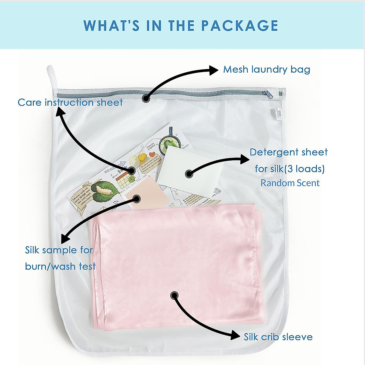 PROMEED 100% Mulberry Silk Crib Sheet for Baby Hair, 23 Momme Silk Bassinet Slip for Baby Bald Spots, Soft and Safe Silk Cot Sleeve for Everyday Use (Pink)