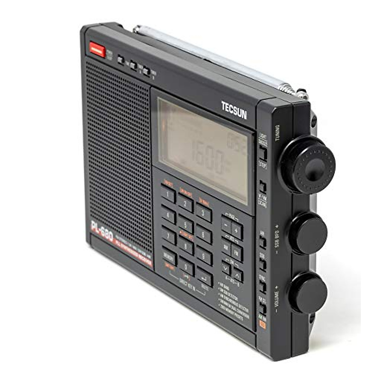 Tecsun PL680 Portable Digital PLL Dual Conversion AM/FM/LW/SW and Air Band Radio with SSB (Single Side Band) Reception