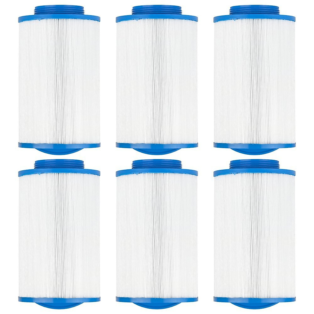 Clear Choice Pool Spa Filter 5.38 Dia x 7.00 in Cartridge Replacement for LA Spa Baleen AK-90107 Excel XLS-524, [6-Pack]