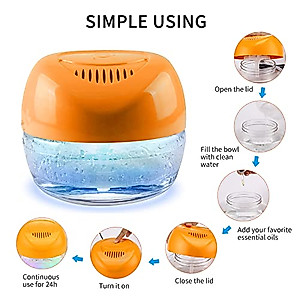 ap airpleasure Purifier Air Washer, Air Fresher Aroma Diffuser for Home, Office, Air Purifier with Night Light (Black)