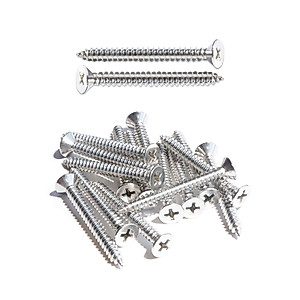 IMScrews 25pcs #8 x 2" (50mm) Stainless Flat Head Phillips Wood Screws 18-8 (304) Stainless Steel Countersunk Self Tapping Screws
