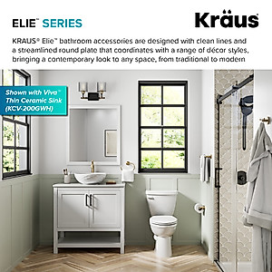 KRAUS Elie Bathroom Robe and Towel Rack with 4 Hooks in Brushed Gold, KEA-18804BG