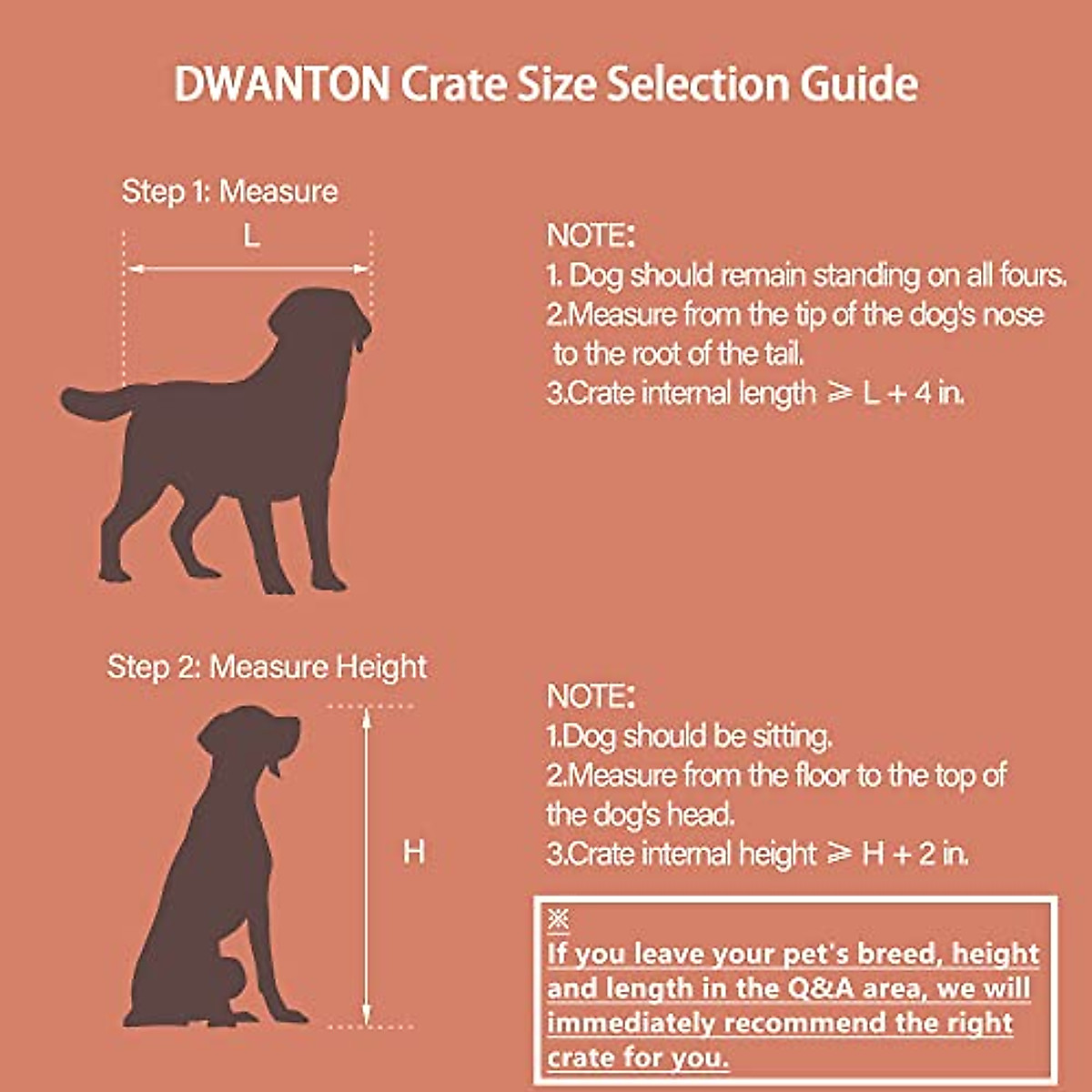 DWANTON Dog Crate Furniture with Cushion, Wooden Dog Crate Table, Double-Doors Dog Furniture, Indoor Dog Kennel, Dog House, Dog Cage Medium, 32.5" L