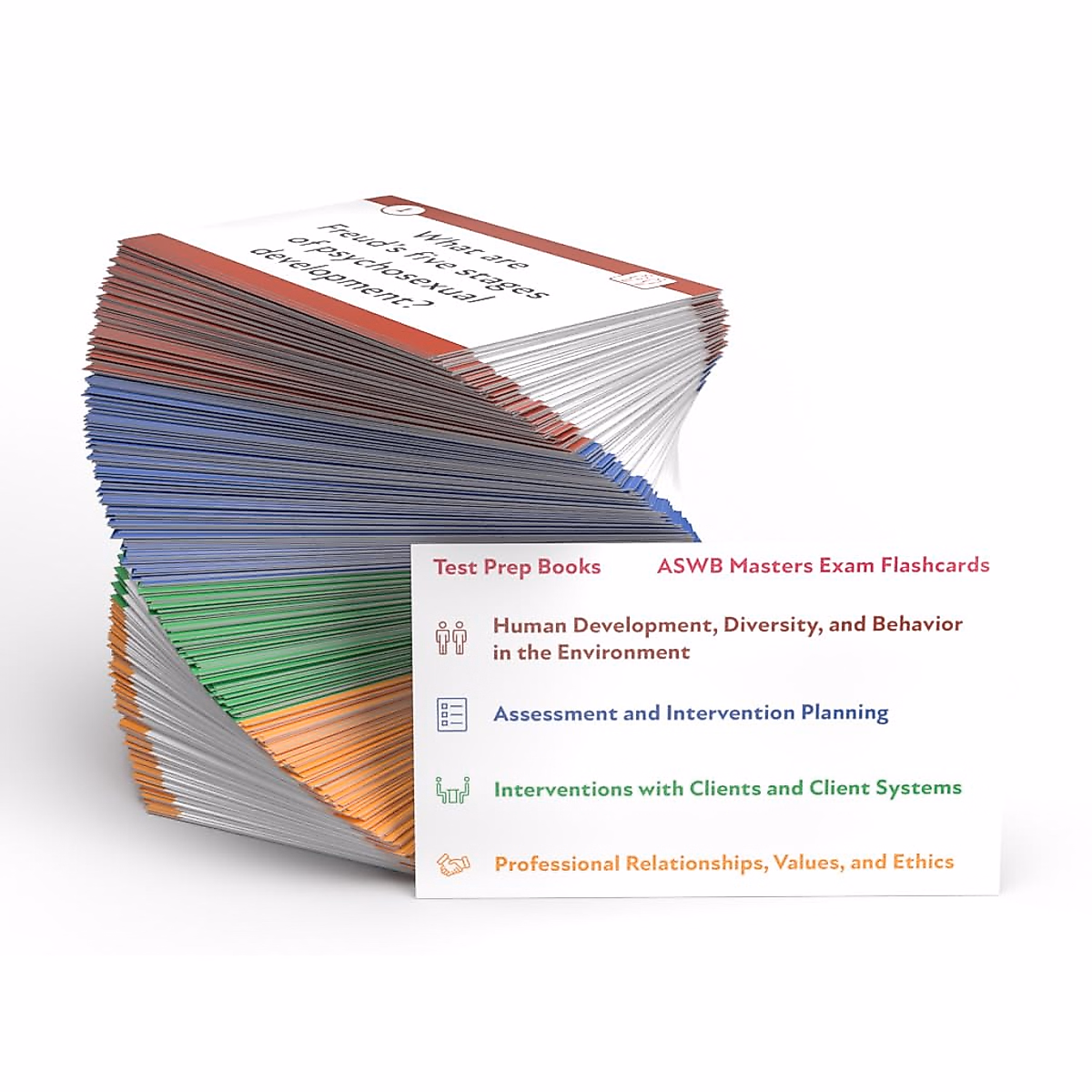 LMSW Exam Prep 2025-2026 Study Cards: ASWB Masters Social Work Review with Practice Test Questions [Full Color Cards]