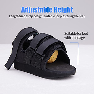 GHORTHOUD Post Op Shoe Lightweight Medical Orthopedic Walking Foot Brace for Broken Toe Injury or Surgery Non Weight Bearing Medical Shoes for Men and Women (Small)
