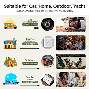 AAOBOSI 12 Volt Car Refrigerator 32 Quart (30L) RV Portable Refrigerator Freezer Car Fridge Cooler -4℉-68℉ Electric Compressor Cooler 12/24V DC 100-240V AC Travel