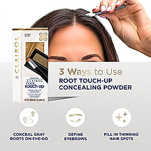 Clairol Root Touch-Up Temporary Concealing Powder, Blonde Hair Color, 1 Count (Pack of 2)