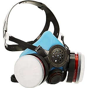 PT-60 Half Face Organic Vapor & Particulate Respirator - ASTM Tested - 1 Year Warranty - P-A-1 Filters