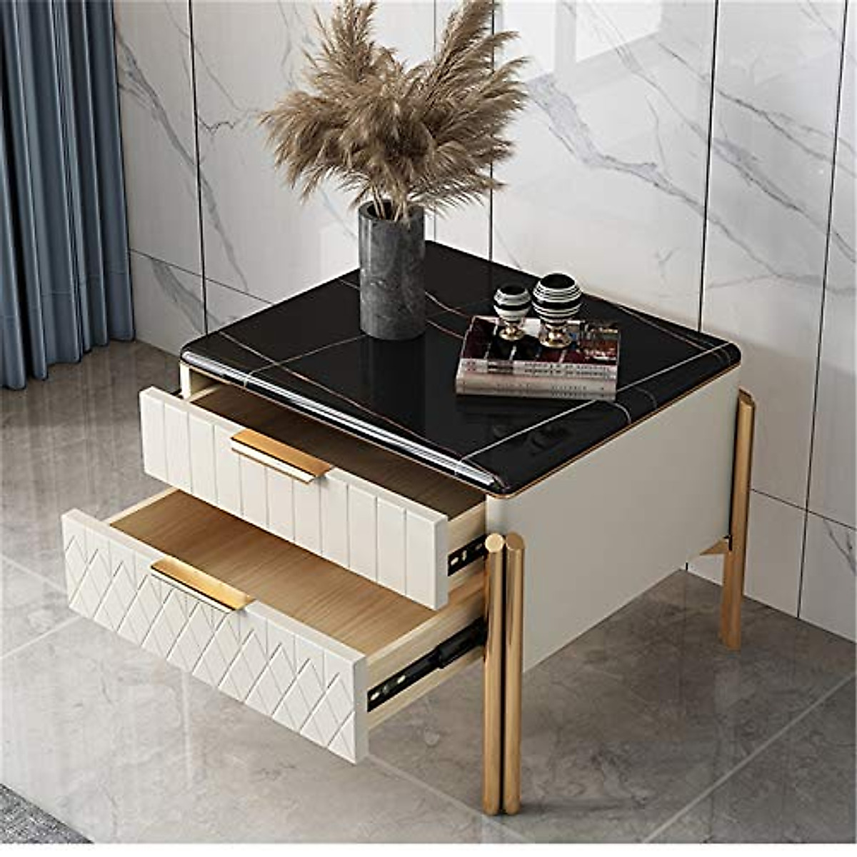 EDOSSA Bedside Table Nightstands for Bedroom Furniture Bedside Table Living Room Small Corner Cabinet Simple Modern Storage Cabinet Locker Bedside Table