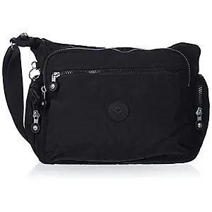 Kipling Women's Gabbie Crossbody, Lightweight Everyday Purse, Casual Shoulder Bag, Black Noir