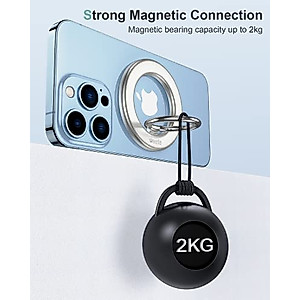 Weetla Magnetic Phone Ring for MagSafe, Magnetic Phone Grip, Phone Ring Holder Stand, Adjustable Kickstand for iPhone 14/13/12(Plus,Mini,Pro, Pro Max), Smartphone Accessories