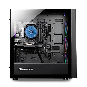 iBUYPOWER Pro Gaming PC Computer Desktop SlateMono 230A (Ryzen 5 5600X 3.7 GHz, AMD Radeon RX 6600 XT 8GB, 16GB DDR4, 480 GB SSD + 1 TB HDD, WiFi Ready, VR Ready, Windows 11 Home)