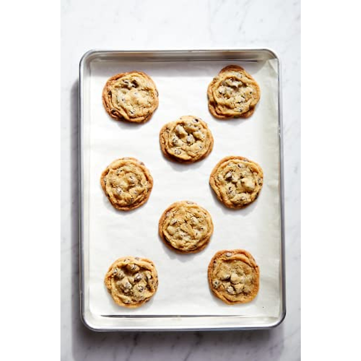 King Arthur, Pre-Cut Baking Parchment Paper, Heavy Duty, Professional Grade, Nonstick, Reusable, Resealable Pack, Fits 18" X 13" Pan, 100 Count