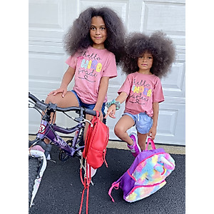 Olive Loves Apple Hello Kindergarten First Day of School Gift Back to School Mauve Shirt 5/6